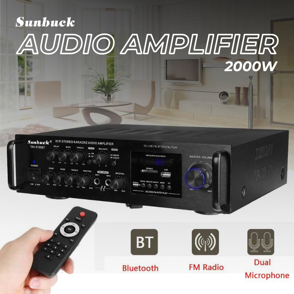 Jual Sunbuck AMPLIFIER SUBWOOFER Bluetooth EQ Audio Amplifier Home ...