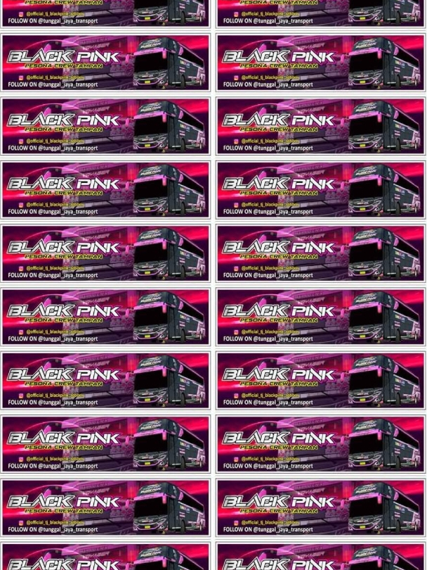 Jual Stiker Bus Artis Basuri Bus telolet | Shopee Indonesia