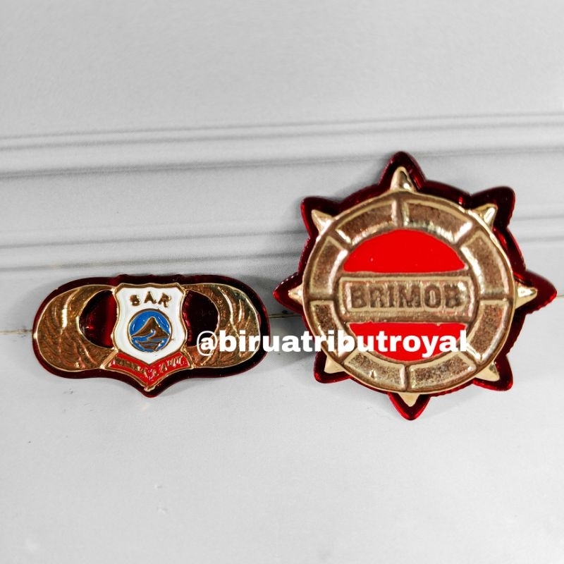 Jual PIN BREVET SAR POLRI / PIN BREVET RODA BRIMOB | Shopee Indonesia