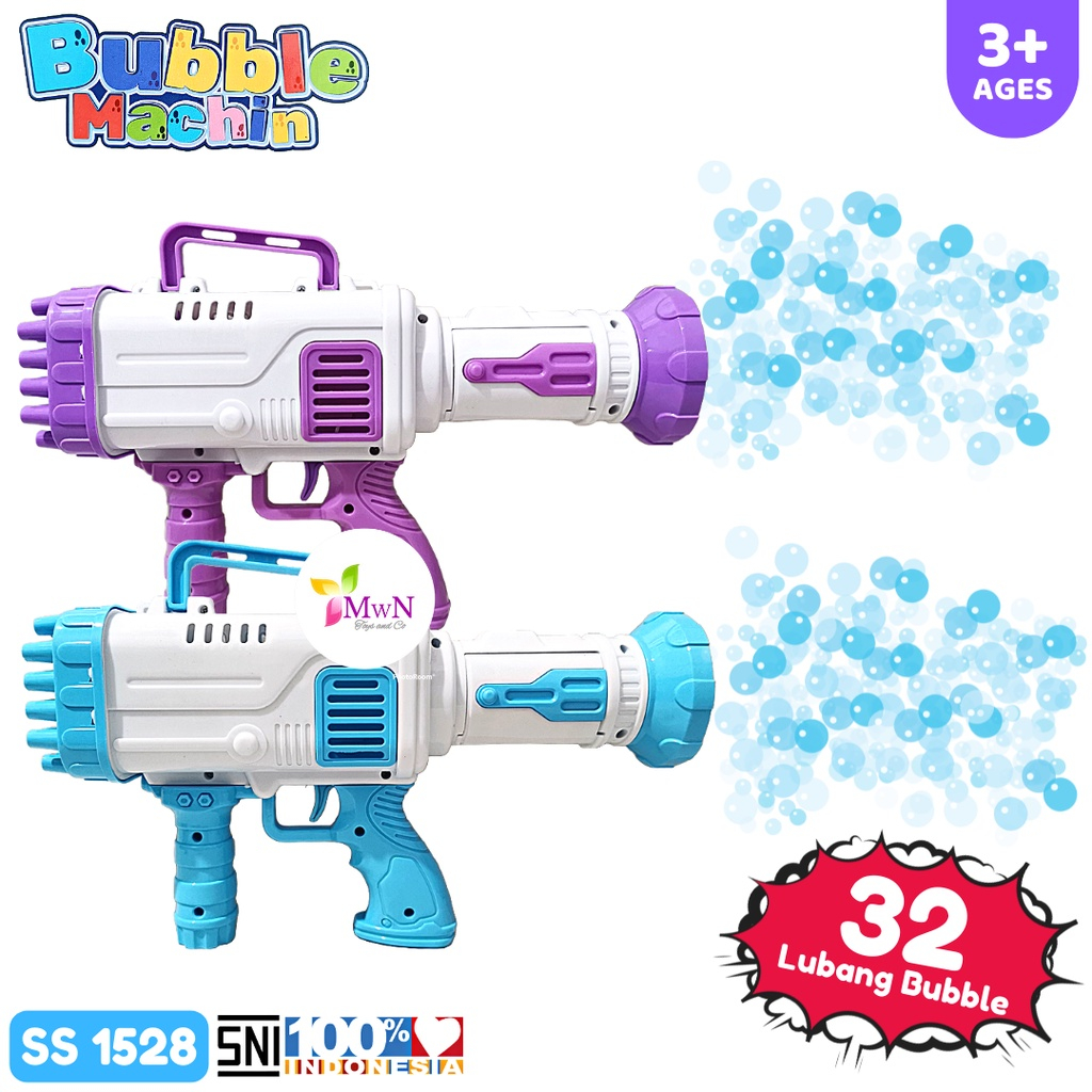Jual Mainan Bubble Bazooka Launcher Machine 32 Lubang SS1528 | Shopee ...