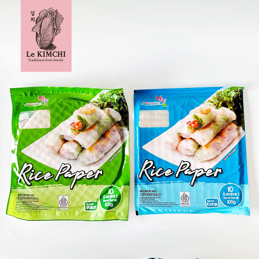 Jual JAVAsuperfood 10 lembar Rice Paper HALAL Vietnamese Spring Roll ...
