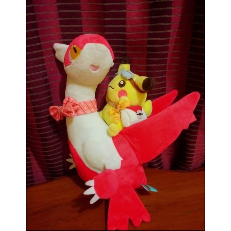 Jual Boneka Pokemon Pikachu Riding Latios Plush Original Pokemon Center ...