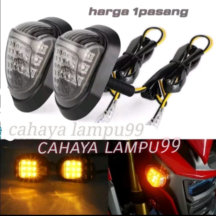 Jual Lampu Sen led tempel oval universal - Sein tempel kodok | Shopee Indonesia