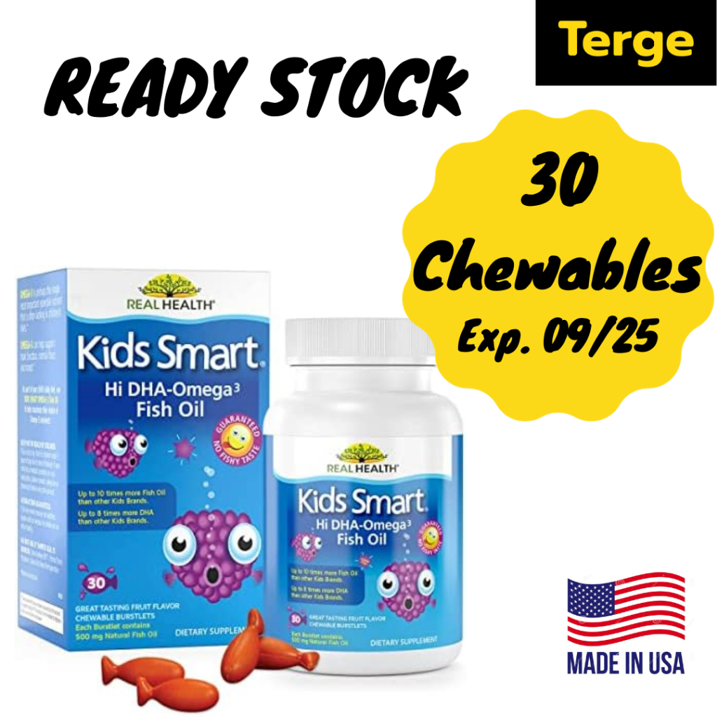 Jual Vitamin Anak Bioglan Kids Smart Hi DHA Omega 3 Fish Oil Fruit ...