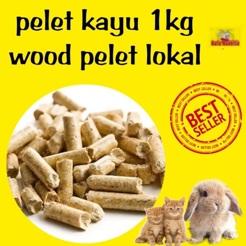 Jual Pasir Kucing Wood Pellet 1kg Alas Kandang Kucing Bentuk Pelet Kayu ...