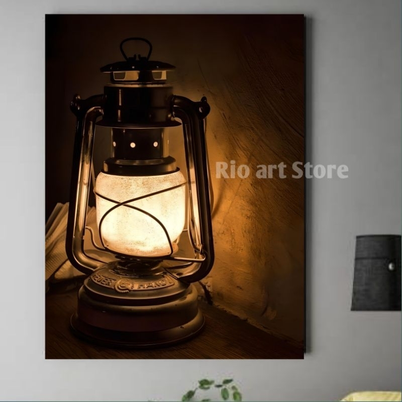 Jual Hiasan dinding poster lampu jadul antik untuk walldekor atau ...