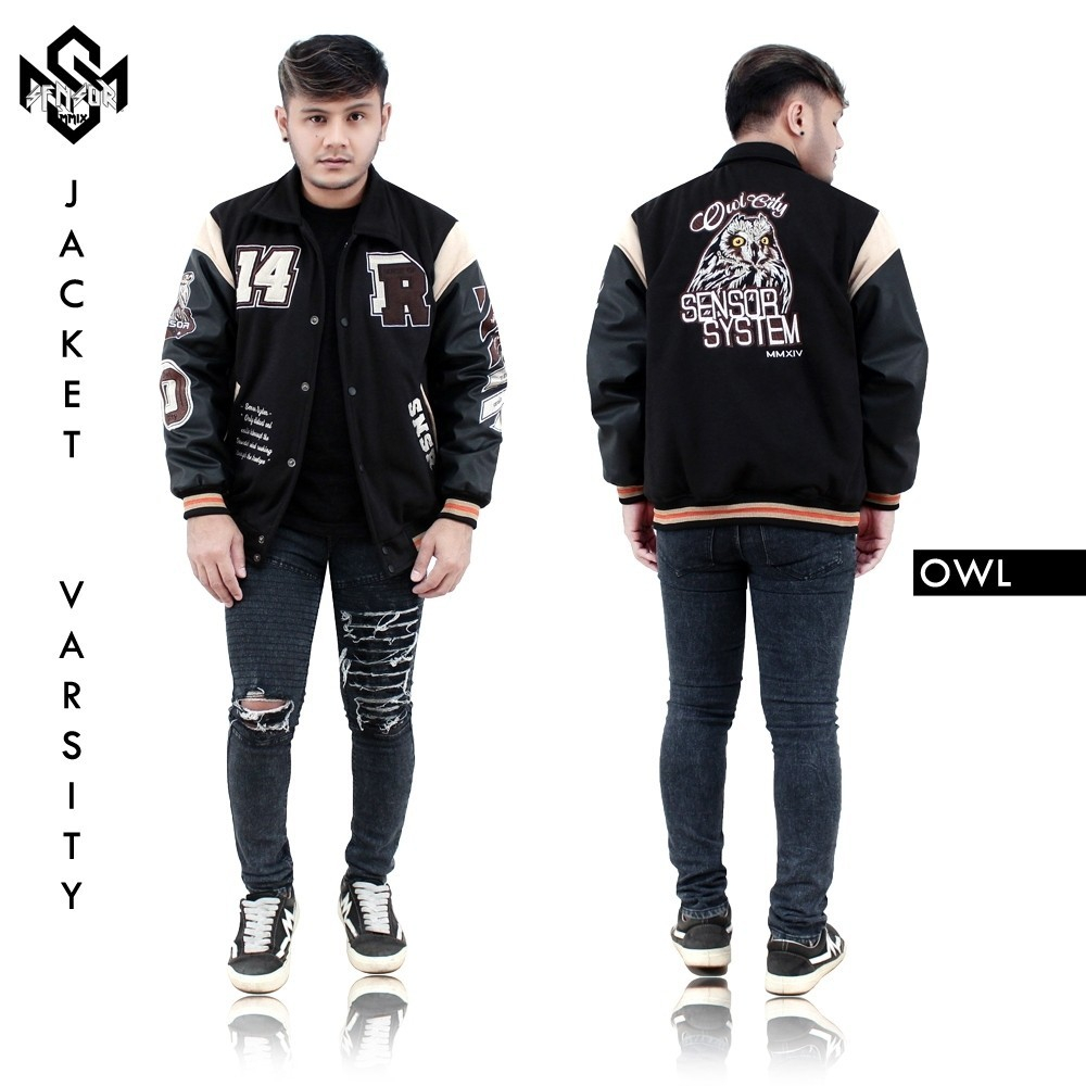 Jual SENSOR - JAKET VARSITY OWL SENSOR SYSTEM | Shopee Indonesia