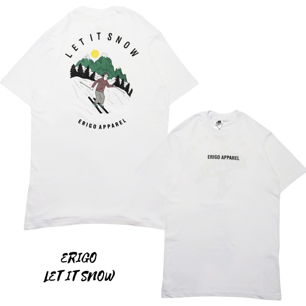 Jual Kaos Eri60 Let Is Snow Warna Putih | T-shirt Distro Pria Wanita ...