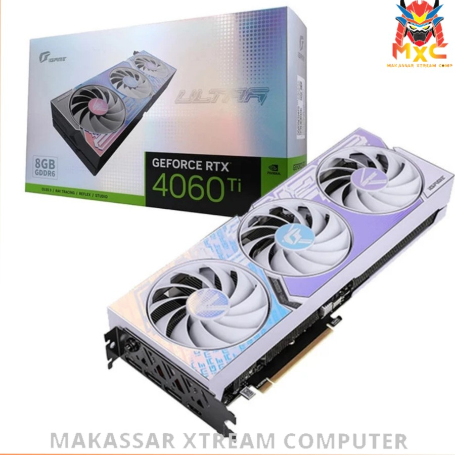 Jual VGA Colorful iGame GeForce RTX 4060 Ti Ultra W OC 8GB-V RTX4060 TI ...