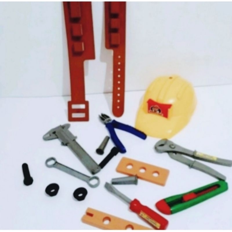 Jual Mainan Tool Set Alat Perkakas Tukang Tukangan Bangunan Edukasi ...