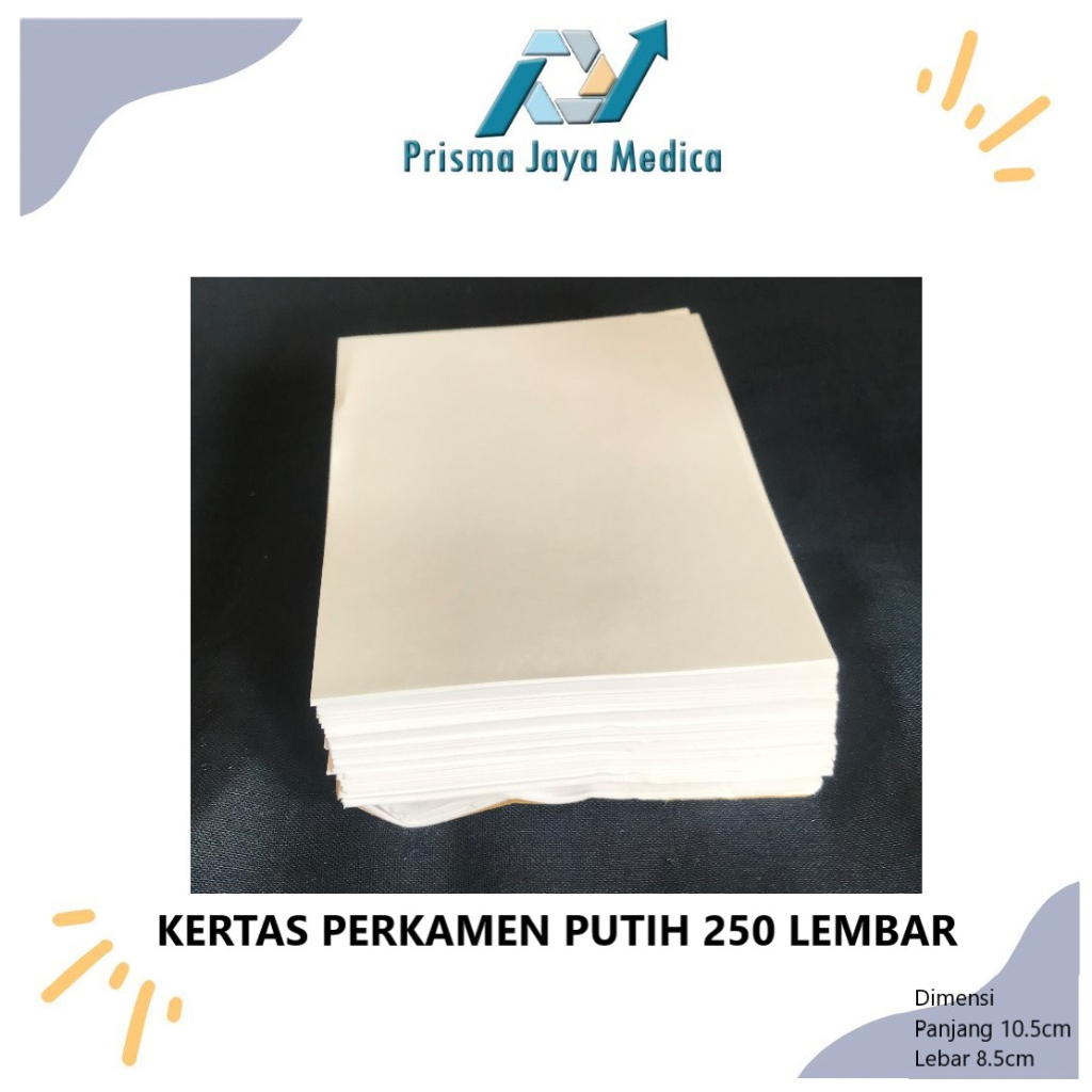 Jual Kertas Perkamen Putih 250 lembar / Perkamen Kemasan Puyer | Shopee ...
