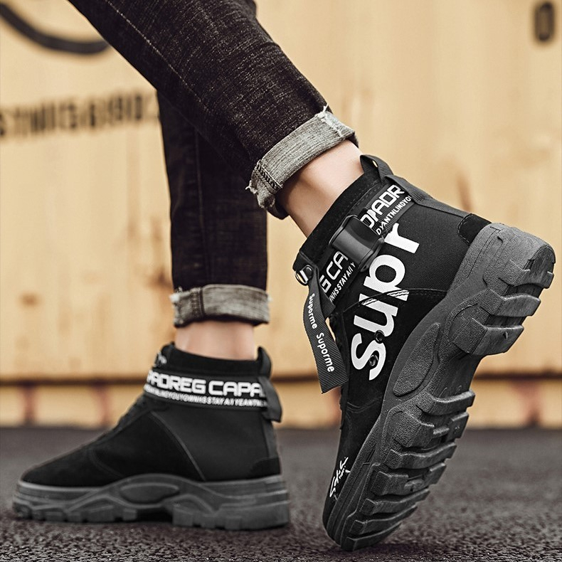 Jual Sepatu Sneakers Boots Safety terbaru model kekinian sepatu pria ...