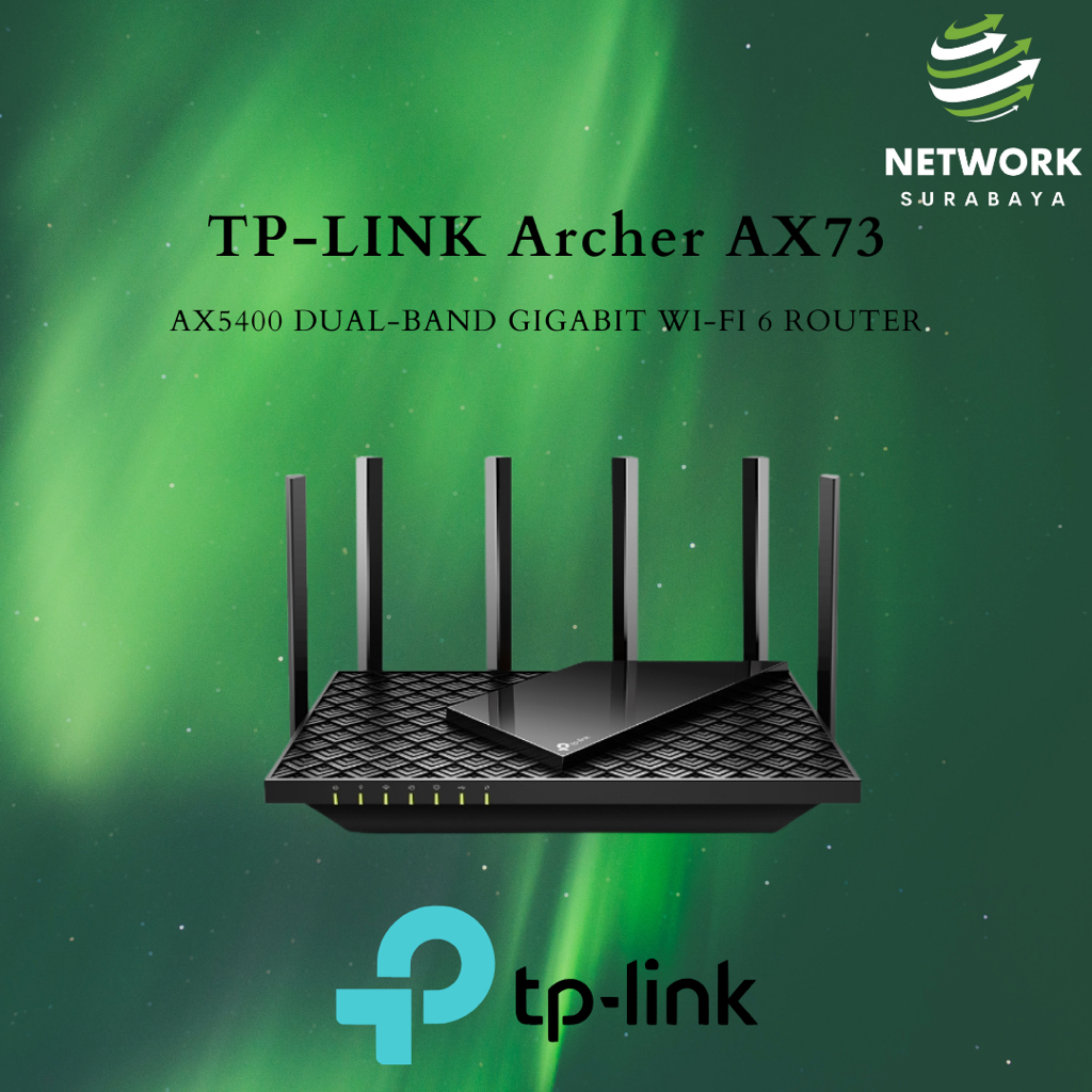Jual TP-Link Archer Wi-Fi 6 AX73 AX5400 Dual-Band Gigabit Router | Shopee Indonesia