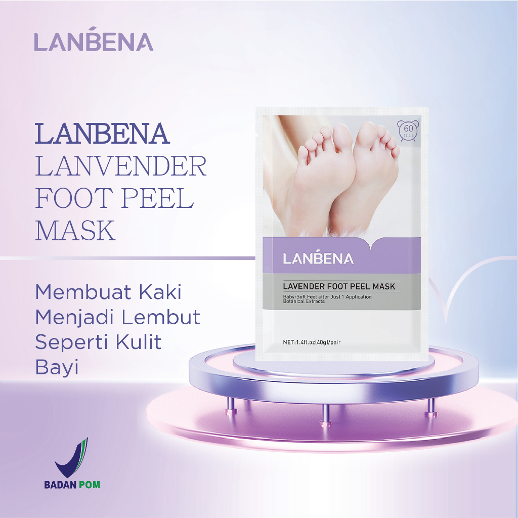 Jual LANBENA Foot Peel Mask - Masker Kaki Eksfoliasi Kulit Mati & Pecah ...