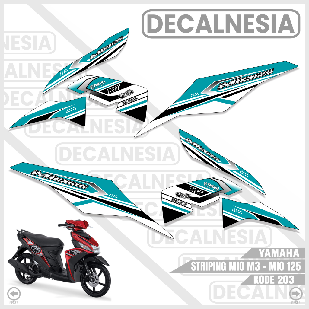 Jual Stiker Striping Motor Mio M3 125 Z Variasi Racing Yamaha ...