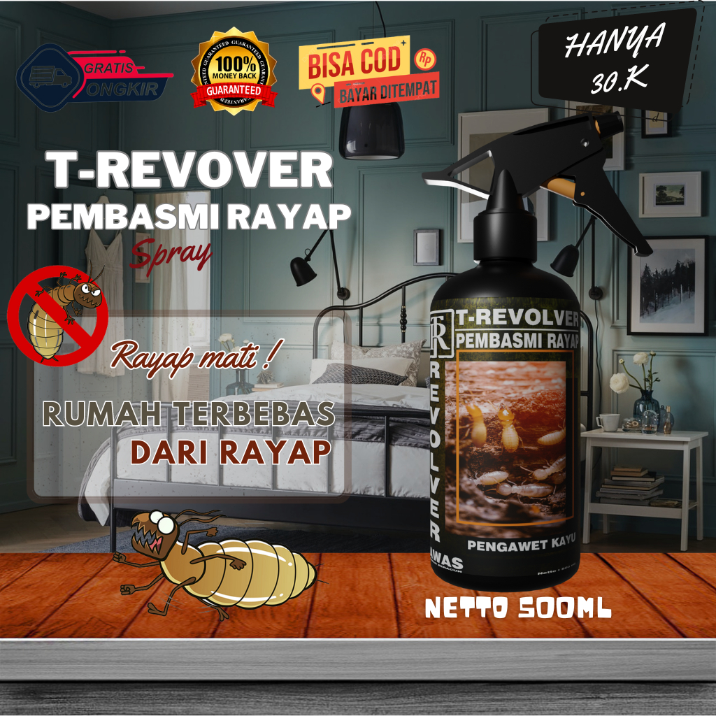 Jual Spray Obat Rayap / Pembasmi Rayap Super Ampuh Pengawet Kayu ...