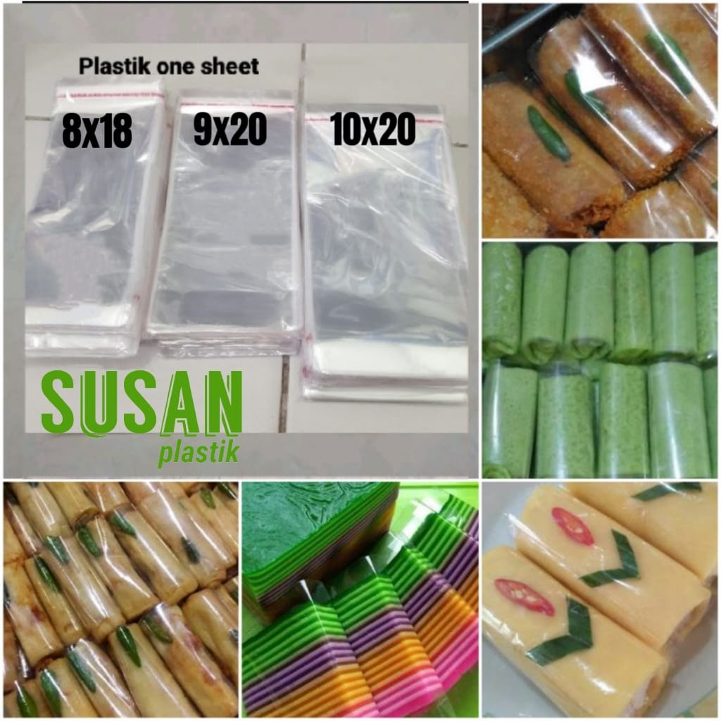 Jual OPP ONE SHEET 10X20 TEBAL 20 MIC/ PLASTIK BOLU GULUNG/ PLASTIK ...