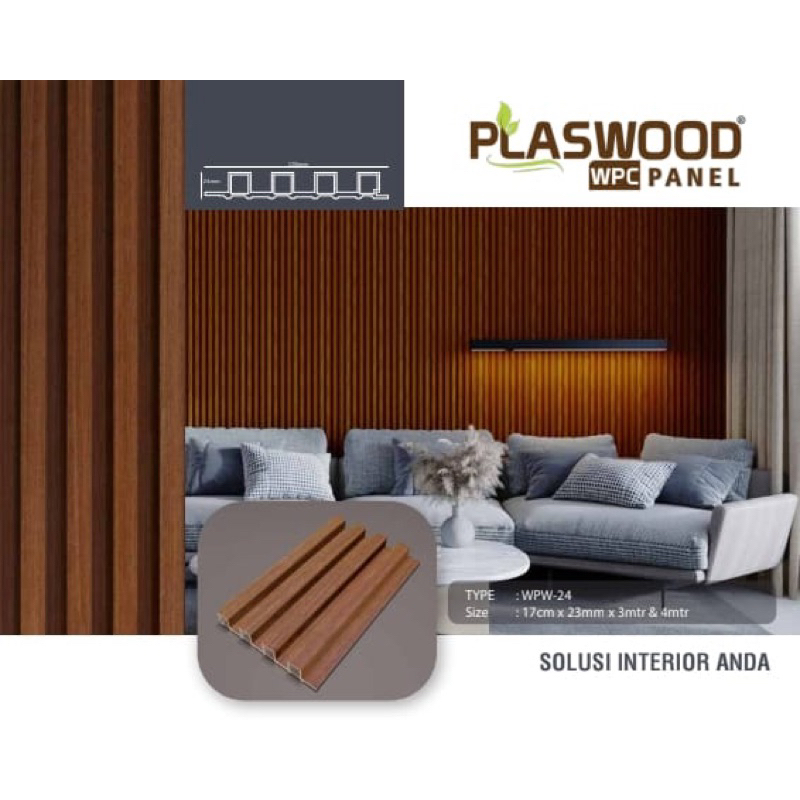 Jual Wall panel WPC 3m / Kisi kisi kayu / Backdrop wallpanel pvc bukan ...