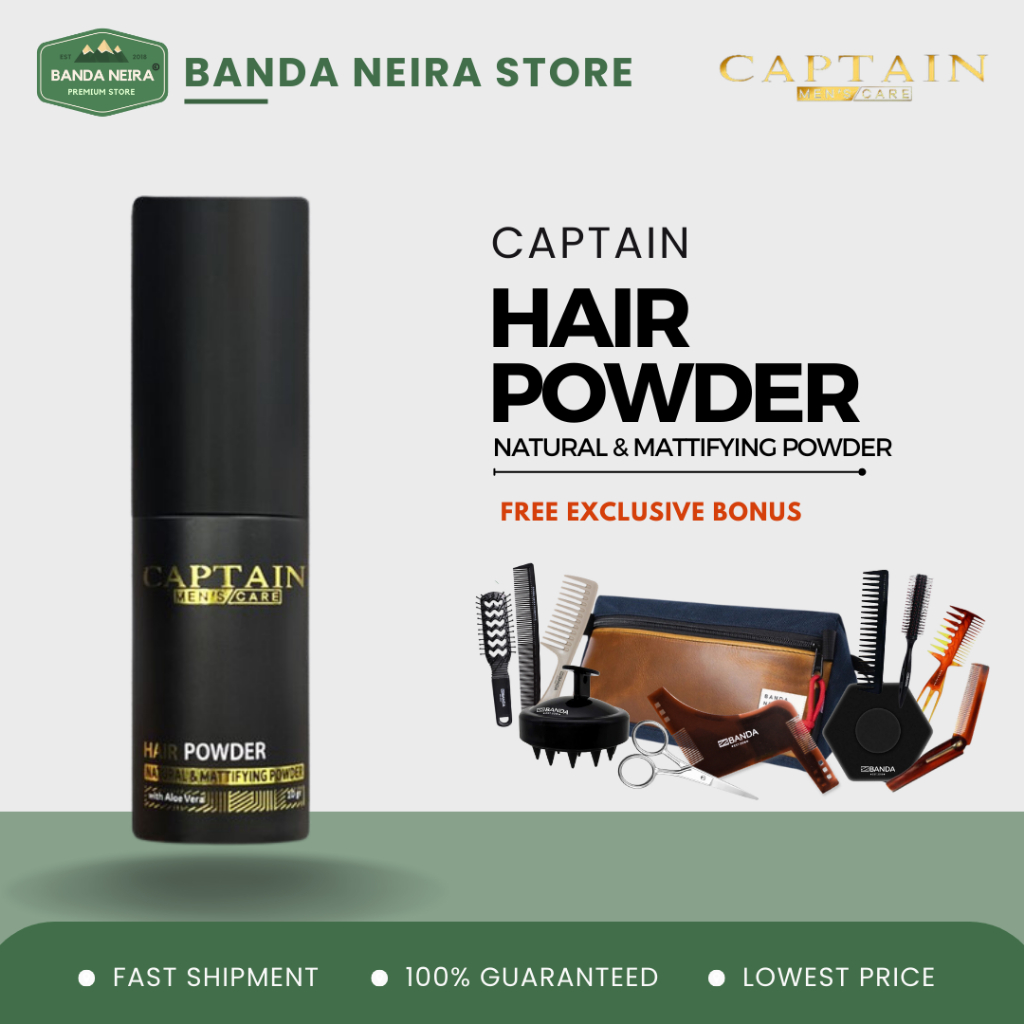 Jual CAPTAIN Hair Styling Powder / Meningkatkan Volume Rambut | Shopee ...