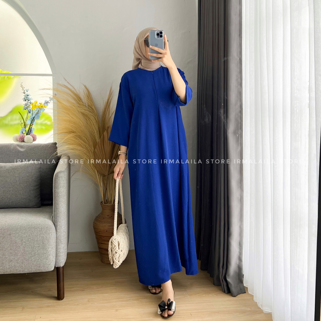 Jual Irmalaila - Daster Crincle Polos Wanita Model Tangan 3/4 | Shopee ...