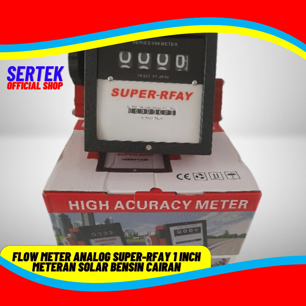 Jual FLOW METER ANALOG SUPER-RFAY 1 INCH METERAN SOLAR BENSIN CAIRAN ...