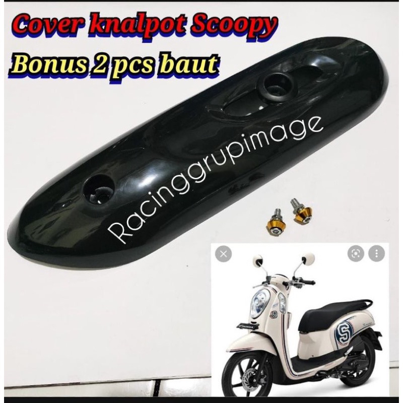 Jual Cover Tutup Tameng Knalpot Scoopy Fi Esp New LED 2017 - 2018 ...