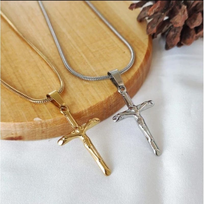 Jual CDO KALUNG TITANIUM LIONTIN SALIB PRIA DAN WANITA MODEL TERBARU ...