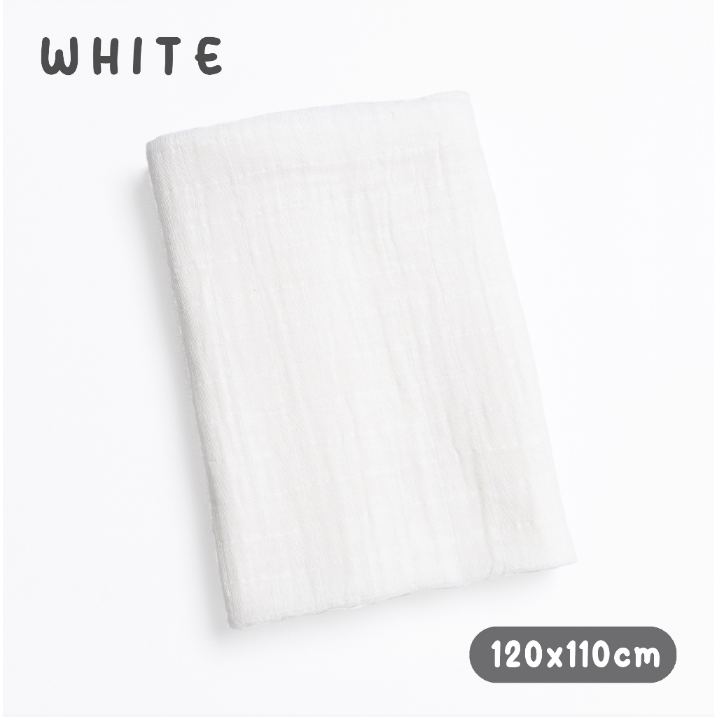 Jual MemoryLife - Premium Plain Muslin Baby Blanket Swaddle | Kain ...