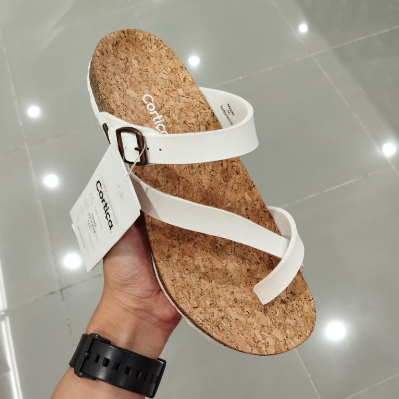 Jual Cortica Halki Sandal Slide Wanita Insole Cork Sheet Anti Bau ...