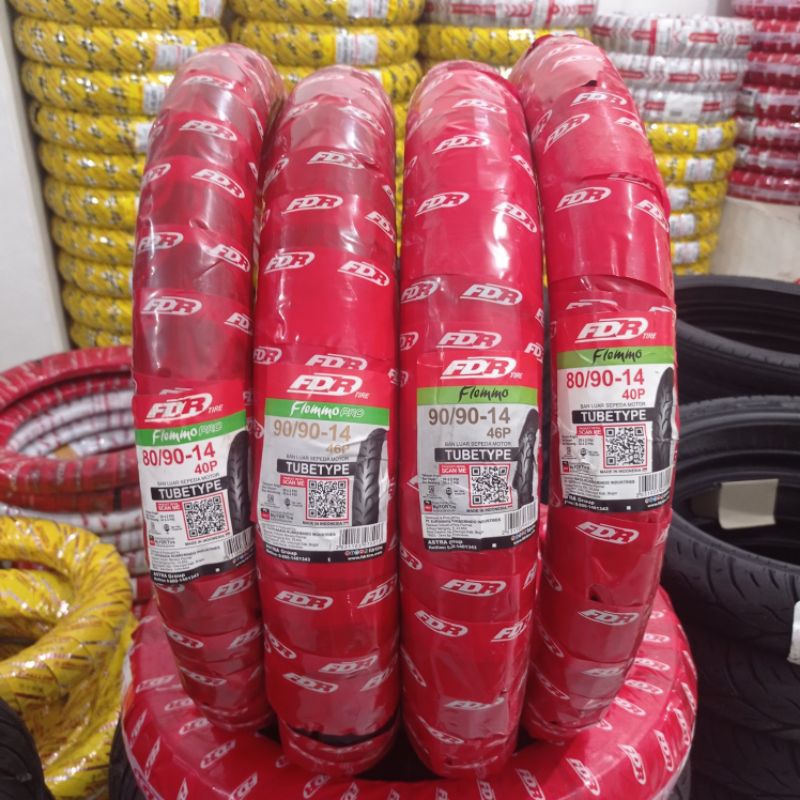 Jual BAN FDR 80/90-14, 90/90-14 FLEMO//FLEMO PRO ORIGINAL (NON TUBLES ...