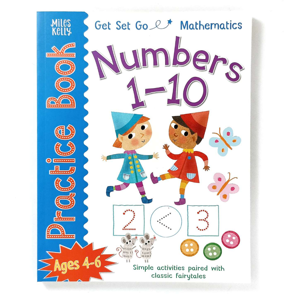 Jual ORIGINAL Miles Kelly Get Set Go Mathematics Numbers 1-10 - Leon ...
