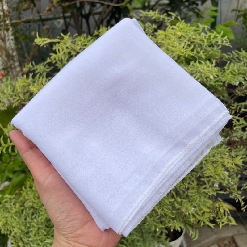 Jual HIJAB PARIS JADUL WARNA PUTIH BERSIH SEGIEMPAT PARIS JADUL ...