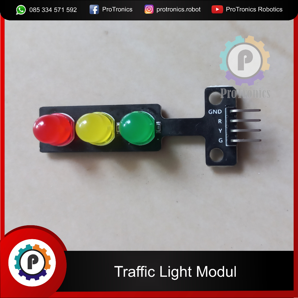 Jual MODUL LED LAMPU LALU LINTAS TRAFFIC LIGHT MODUL 5V 8MM R-Y-G ...