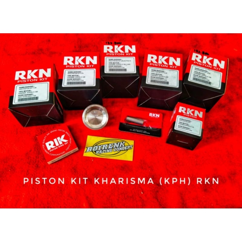 Jual PISTON KIT / SEHER PAKET KHARISMA(KPH) SUPRA X 125 RKN RIK RIKEN OVZ 125|150|175|200 PIN 13 ...
