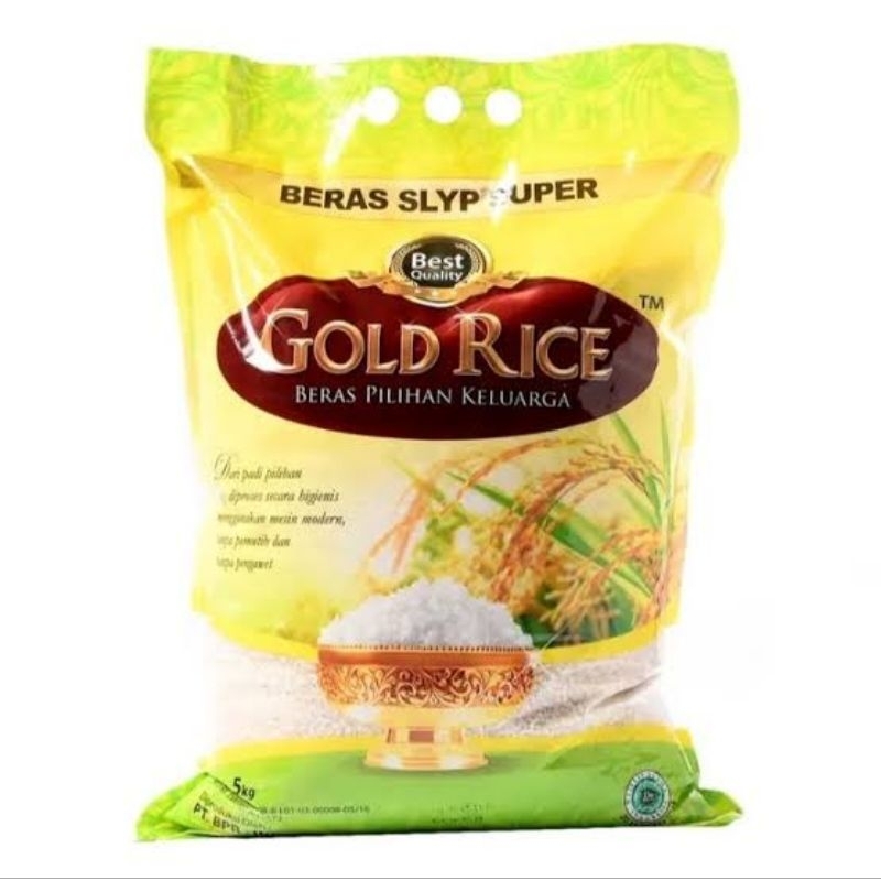 Jual BERAS GOLD RICE 5kg | Shopee Indonesia