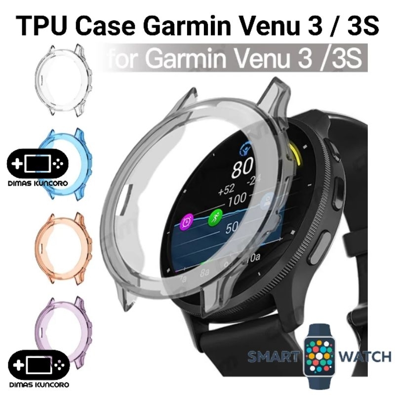 Jual TPU Case Garmin Venu 3 / 3S silicone silicon 41mm 45mm soft bumper ...