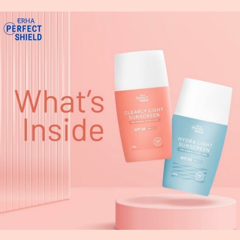 Jual ERHA PERFECT SHIELD SUNSCREEN CLEARLY LIGHT SPF 50 PA+++++ | Shopee Indonesia