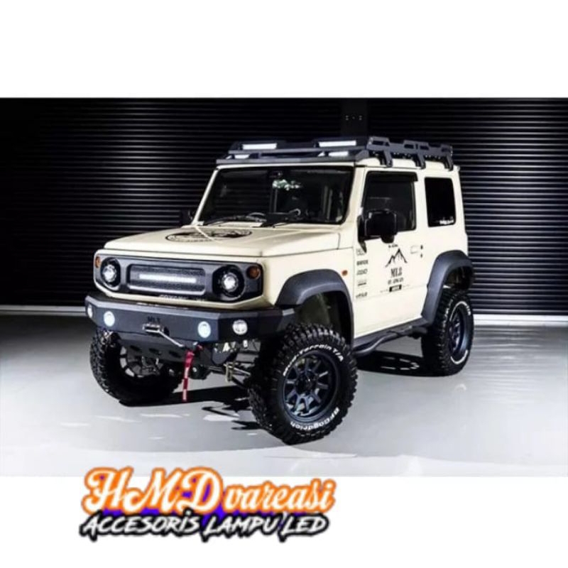 Jual SUZUKI JIMNY JB74 GRILLE DEPAN DENGAN LAMPU LED LIGHT BAR | Shopee ...