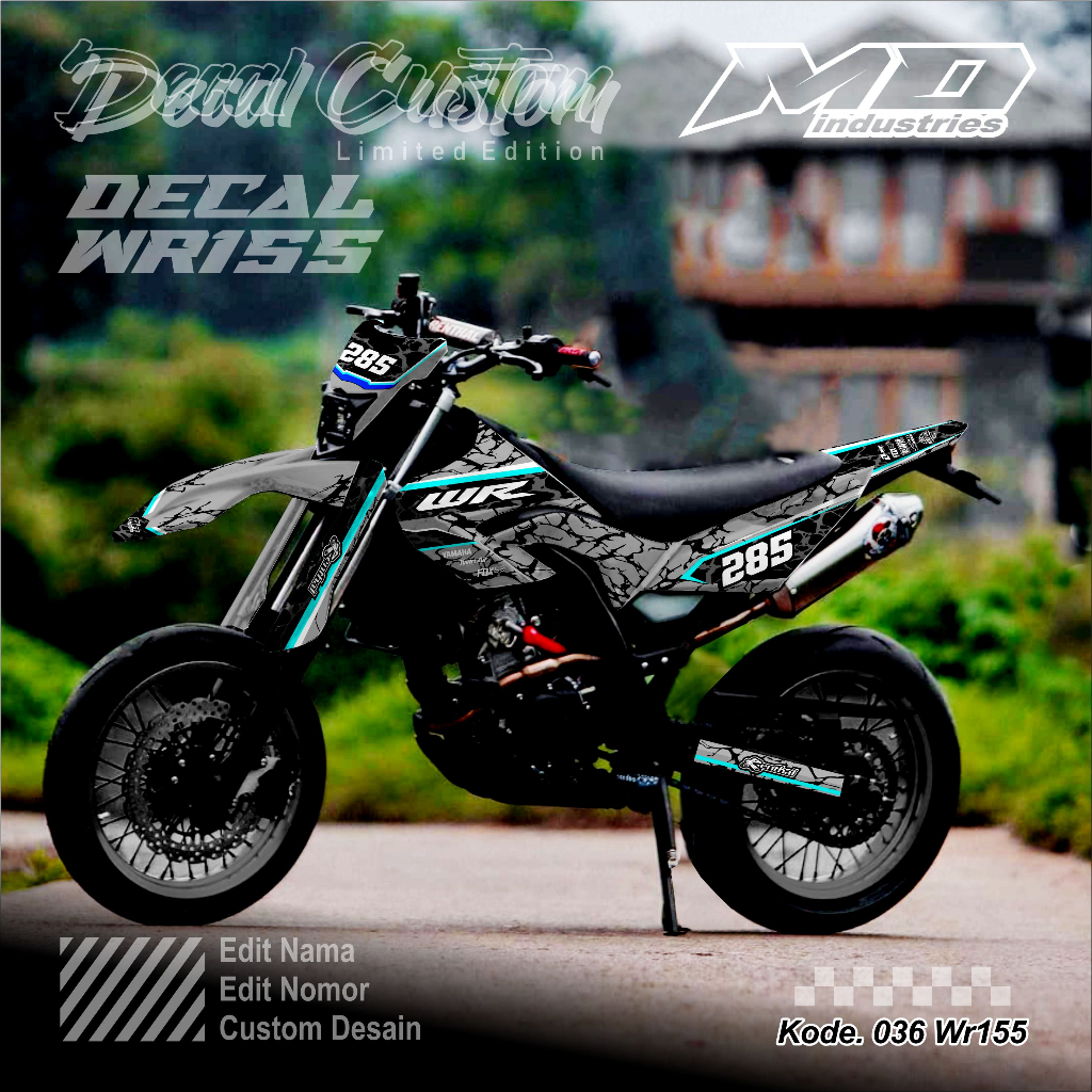 Jual Decal Yamaha WR 155 R Full Body Custom Desain - Decal Supermoto ...