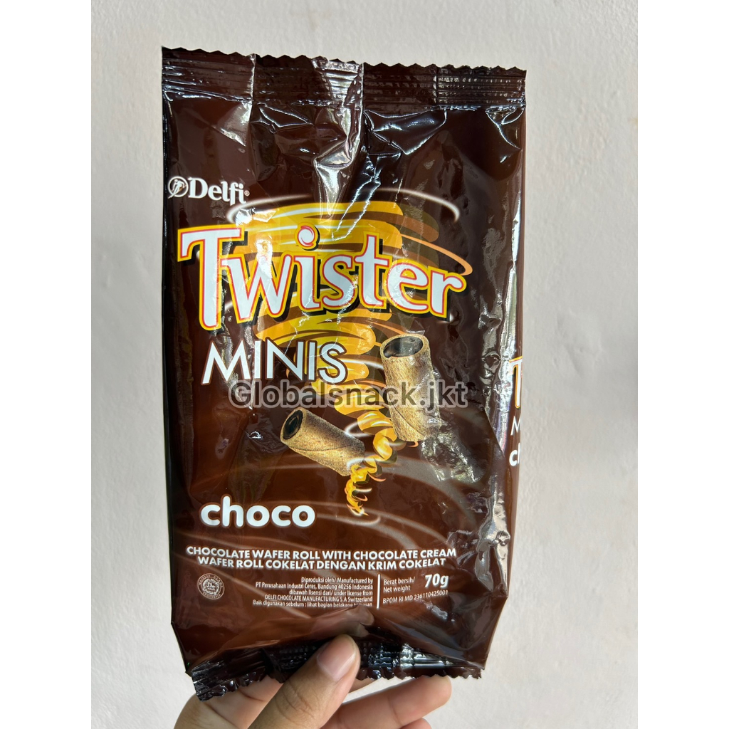 Jual [MINIS BAG / BOX] DELFI TWISTER BLACK VANILLA ROLL / CHOCOLATE ...