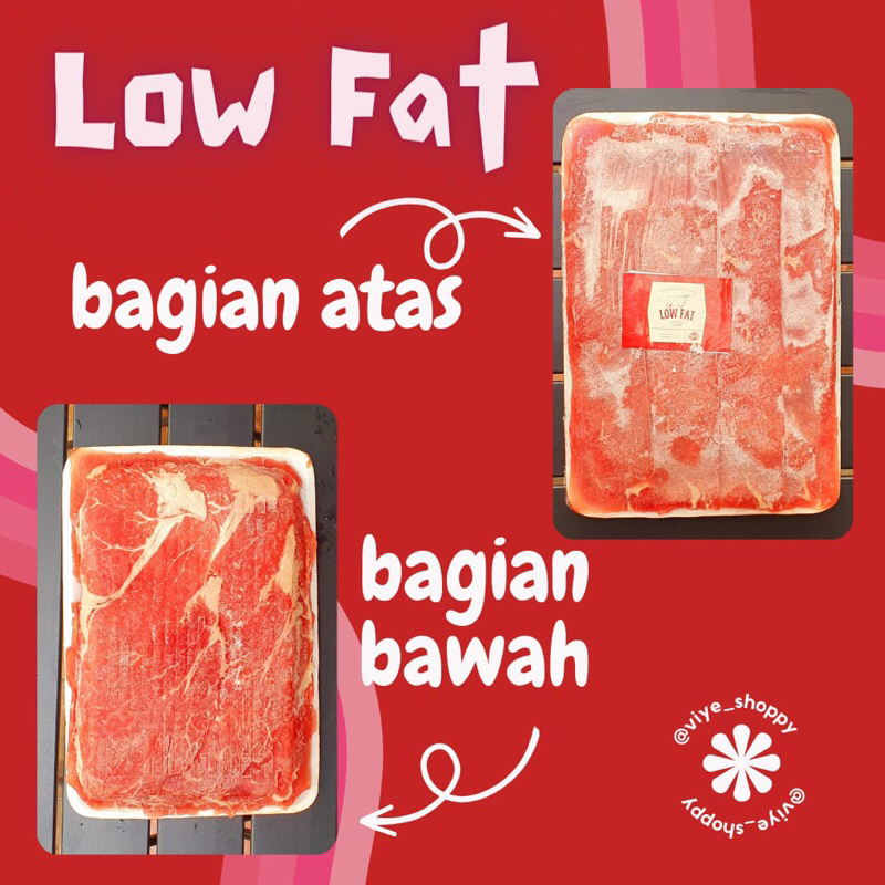 Jual Beef Slice Low Fat Grill Yakiniku 500 gram | Beef Shortplate Grill ...