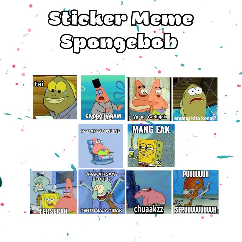 Jual Sticker meme spongebob | Shopee Indonesia
