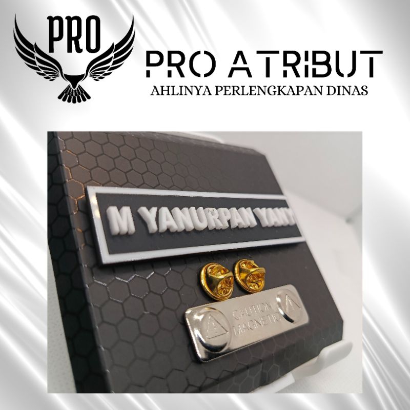 Jual pro atribut - papan nama name tag timbul eksklusif BAC atribut Lis ...