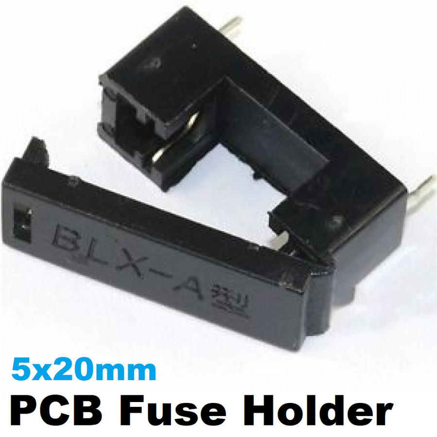 Jual PCB Fuse 5x20mm Holder Fuse Holder Segi | Shopee Indonesia