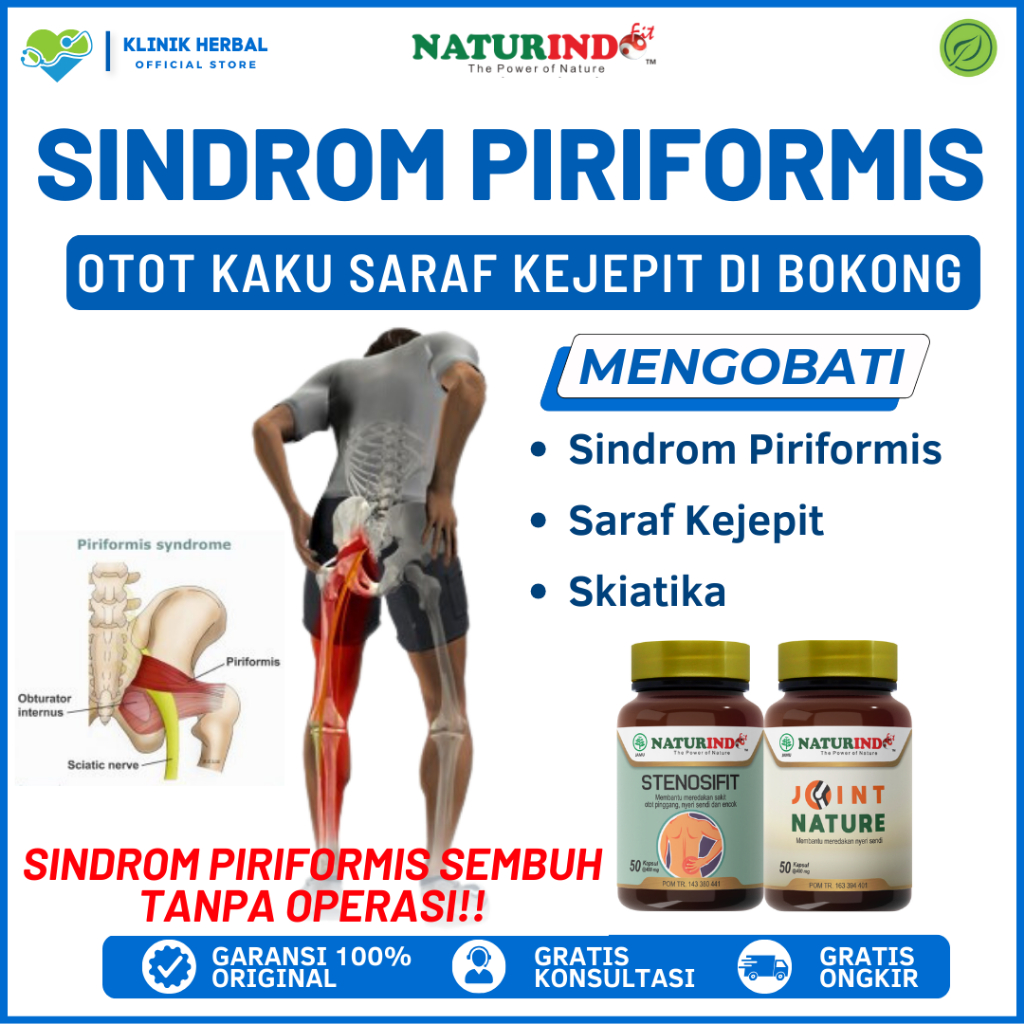 Jual Obat Sindrom Piriformis Otot Kaku Saraf Kejepit Syaraf Sciatica ...