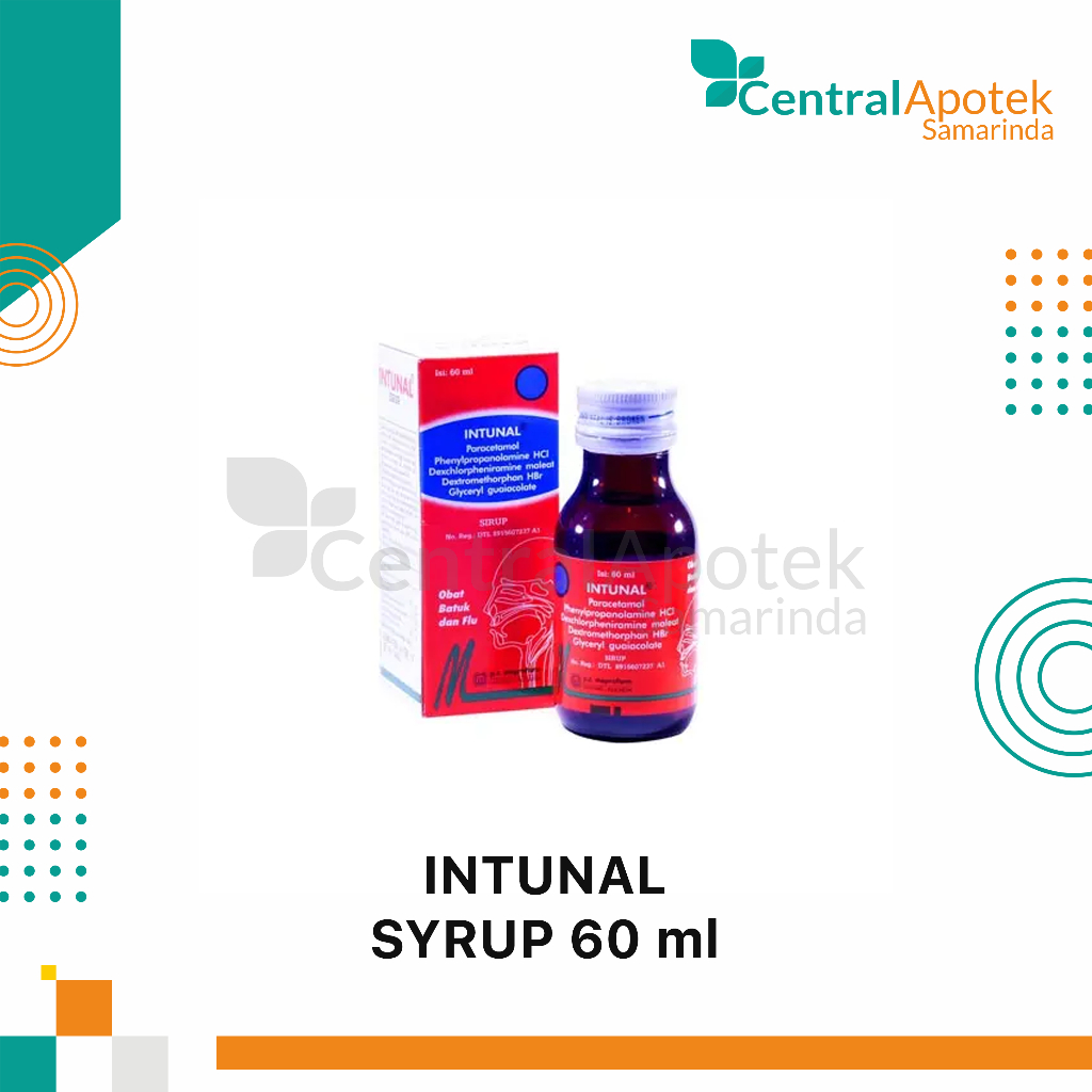 Jual Intunal Syrup 60 ml / Botol / Obat Demam Batuk Pilek / Obat Flu ...