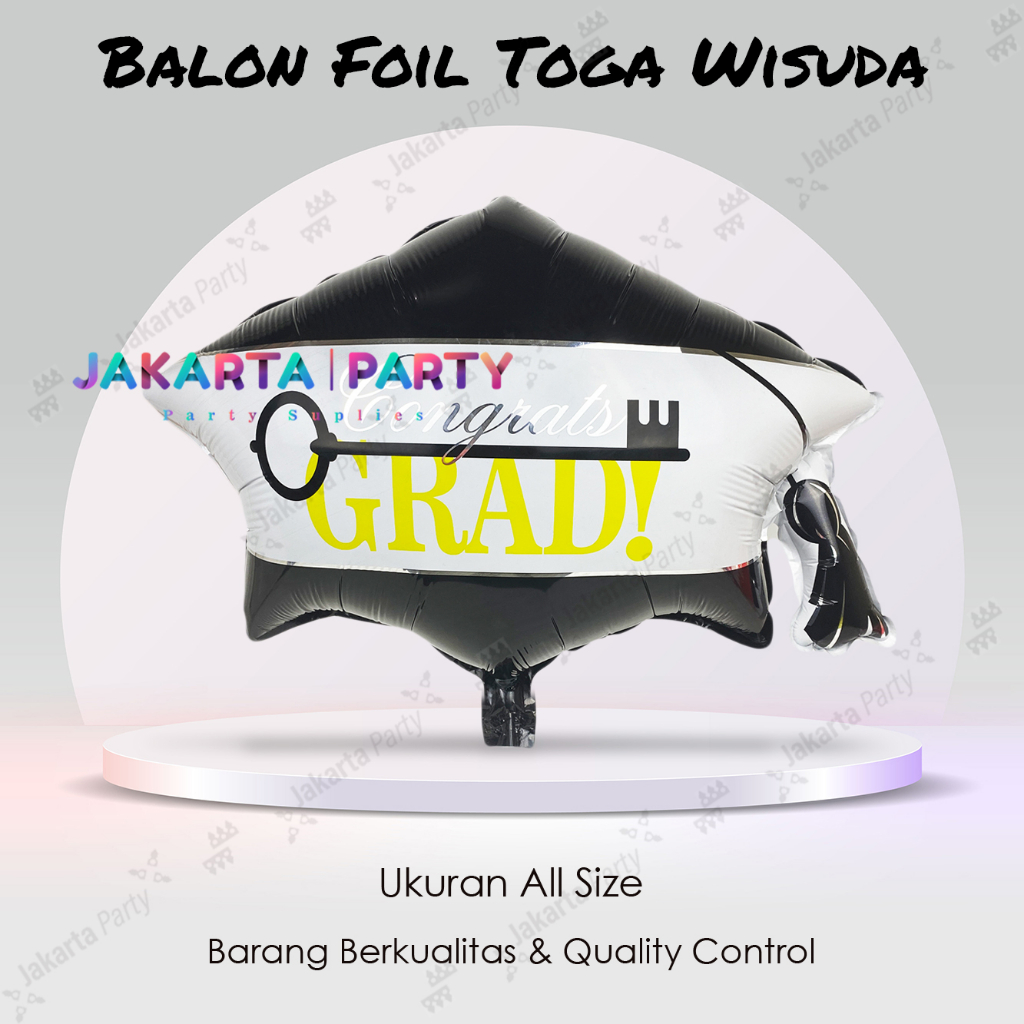 Jual Balon Foil Graduation / Balon Foil Toga Wisuda / Balon Graduation ...