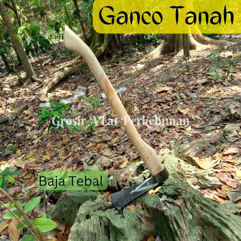 Jual Cangkul Ganco Tanah KERAS Baja Siap Pakai- Cangkul Sawah Anti ...