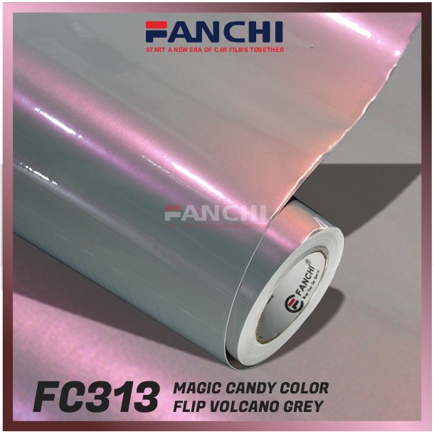 Jual 50cm Sticker Fanchi FC313 Magic Candy Color Flip Volcano Grey ...