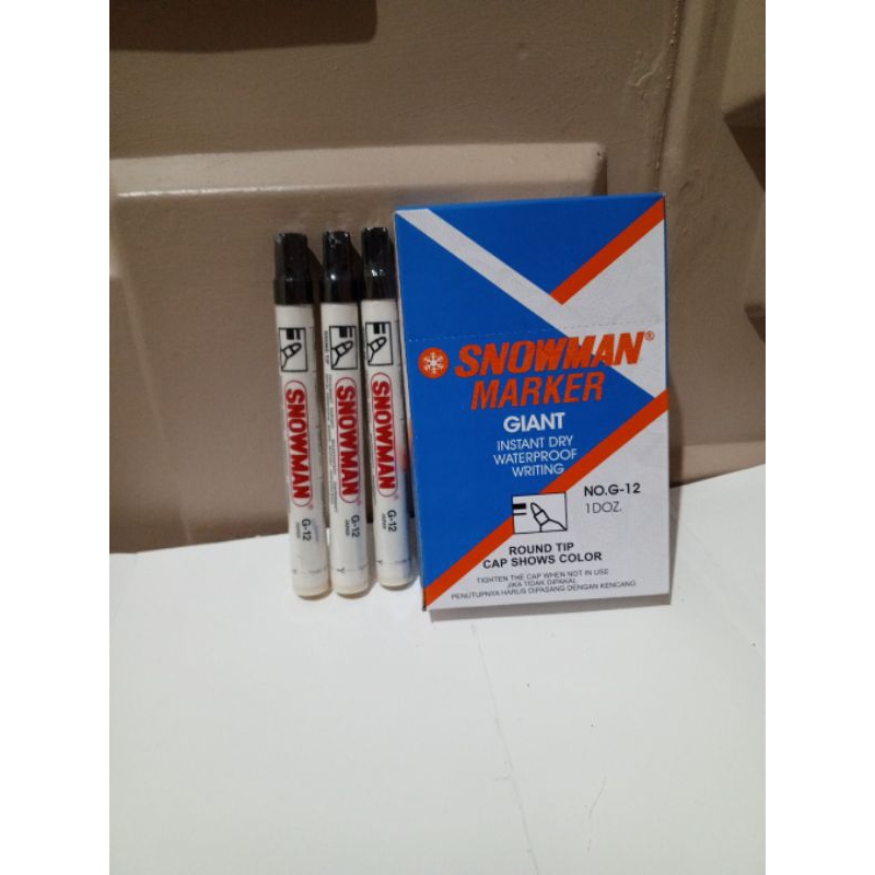 Jual Spidol Permanen Marker G 12 Jualpak Isi 12 Picis Shopee Indonesia